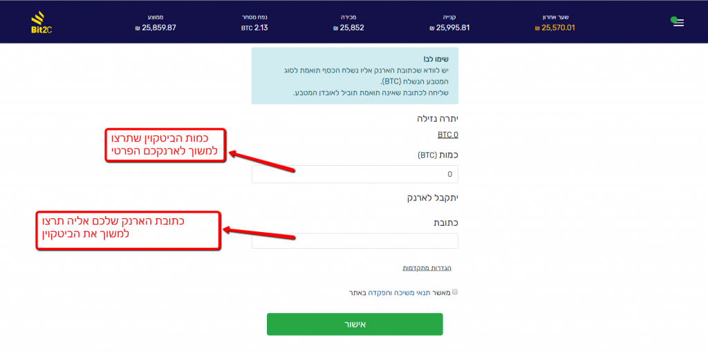 איך קונים ביטקוין מבורסת BIT2C - ב3 צעדים בלבד | מאקרוביט